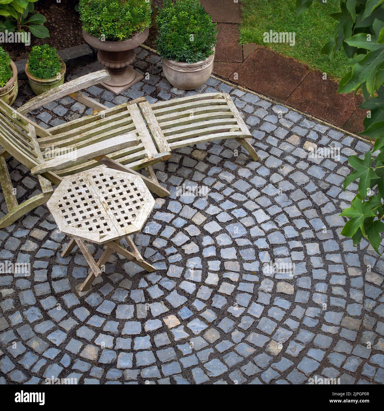 garden, cobblestones, garden furniture, gardens, cobblestone, garden ...