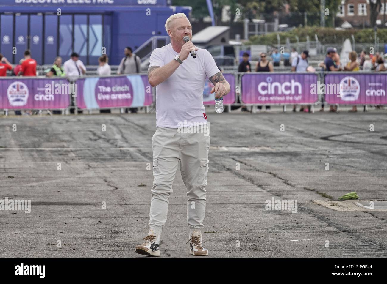 Farnborough, Hants, UK. 18th Aug, 2022. Iwan Thomas, olympic sprinter ...
