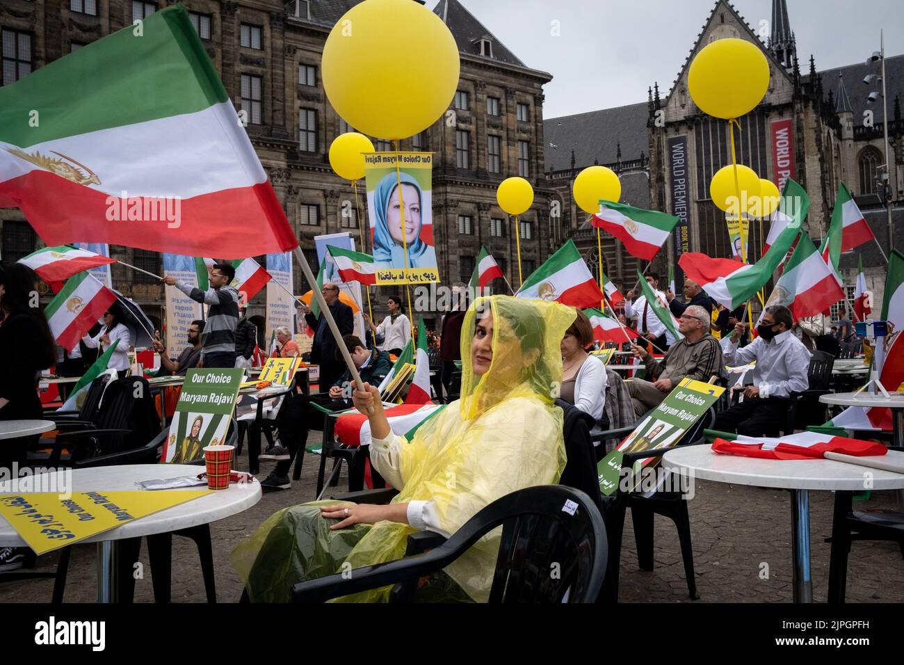 Netherlands, Amsterdam, July 2021. Illustration of daily life in ...