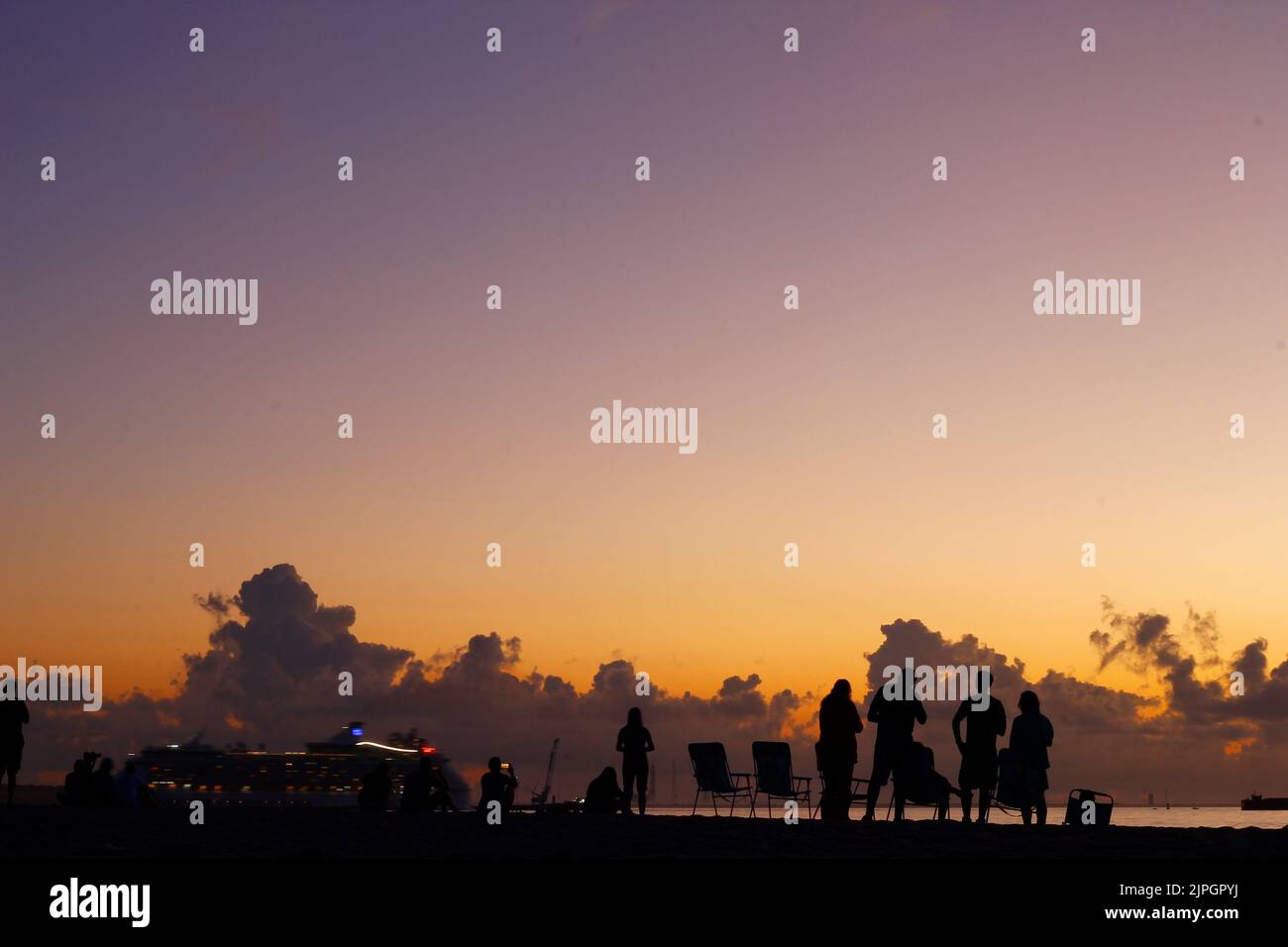 Morning Rocket Launch, August 4, 2022 Cape Canaveral, Florida Stock ...