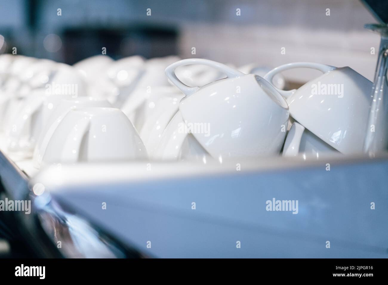 Hot coffee white cups hi-res stock photography and images - Alamy