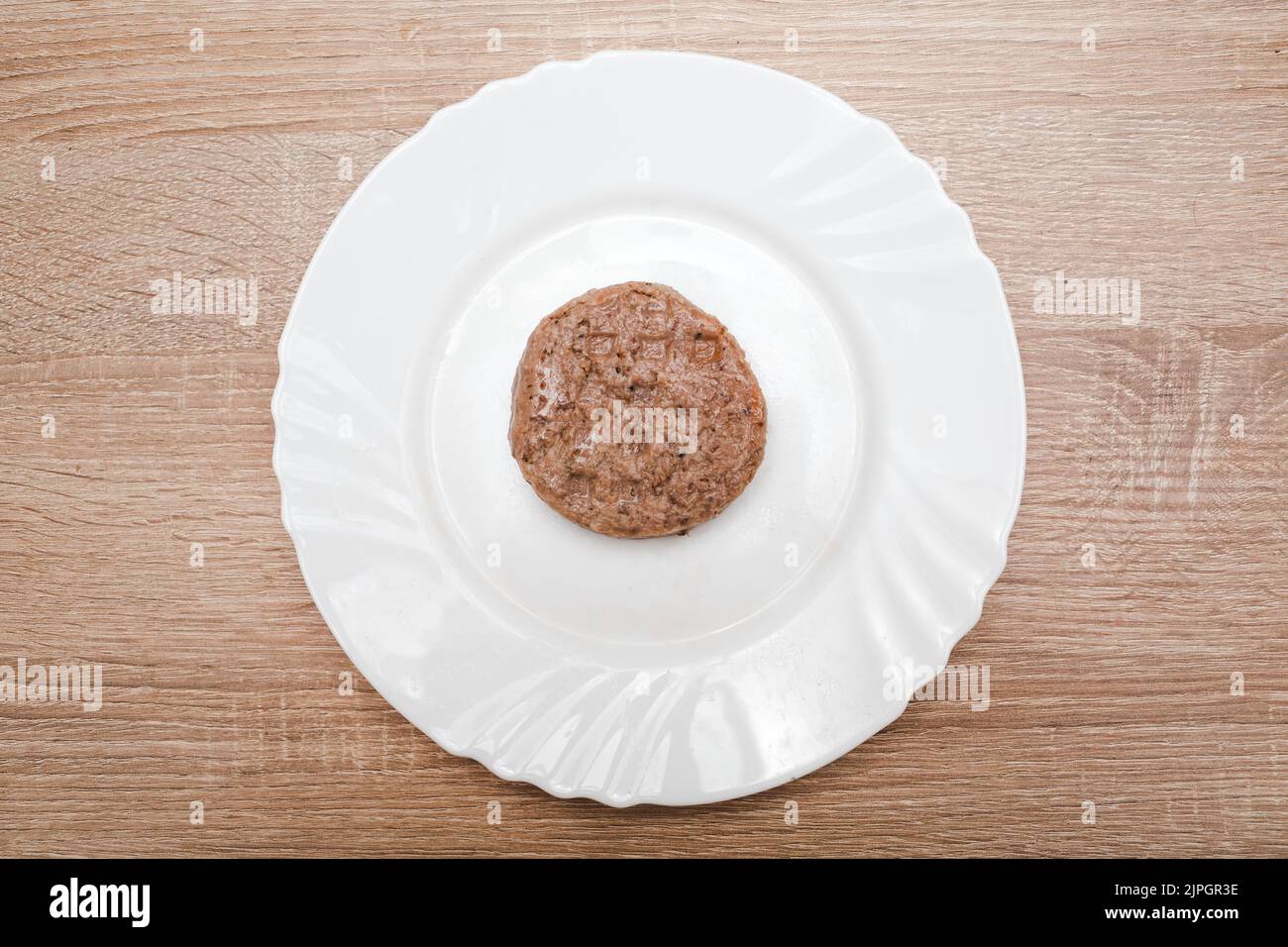 Plant based soy meat cutlet healthy dish plate Stock Photo - Alamy
