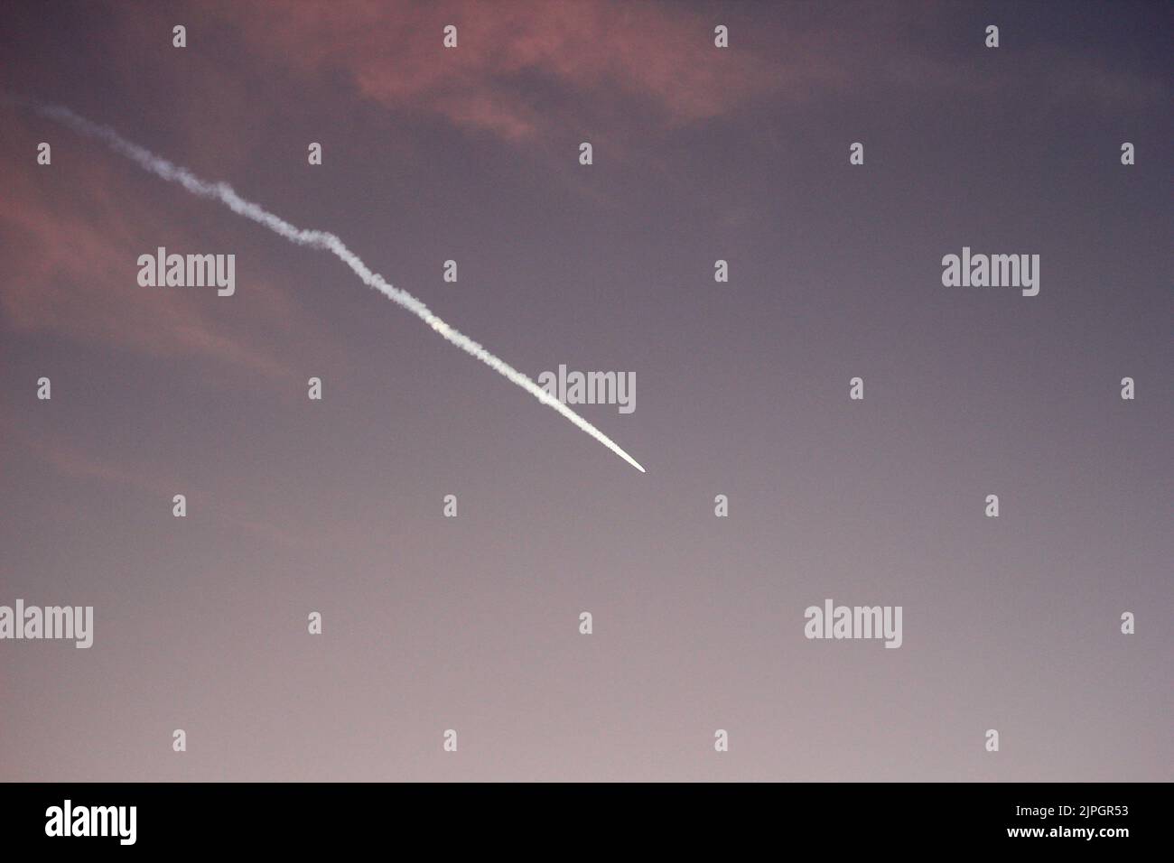 Morning Rocket Launch, August 4, 2022 Cape Canaveral, Florida Stock ...