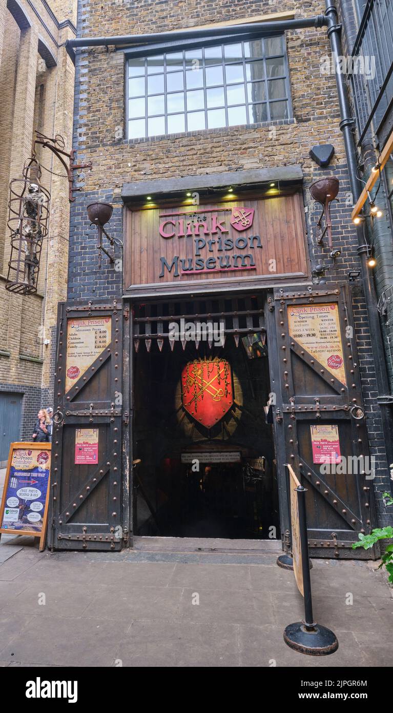 The Medieval looking front entrance. At the Clink Prison Museum ...