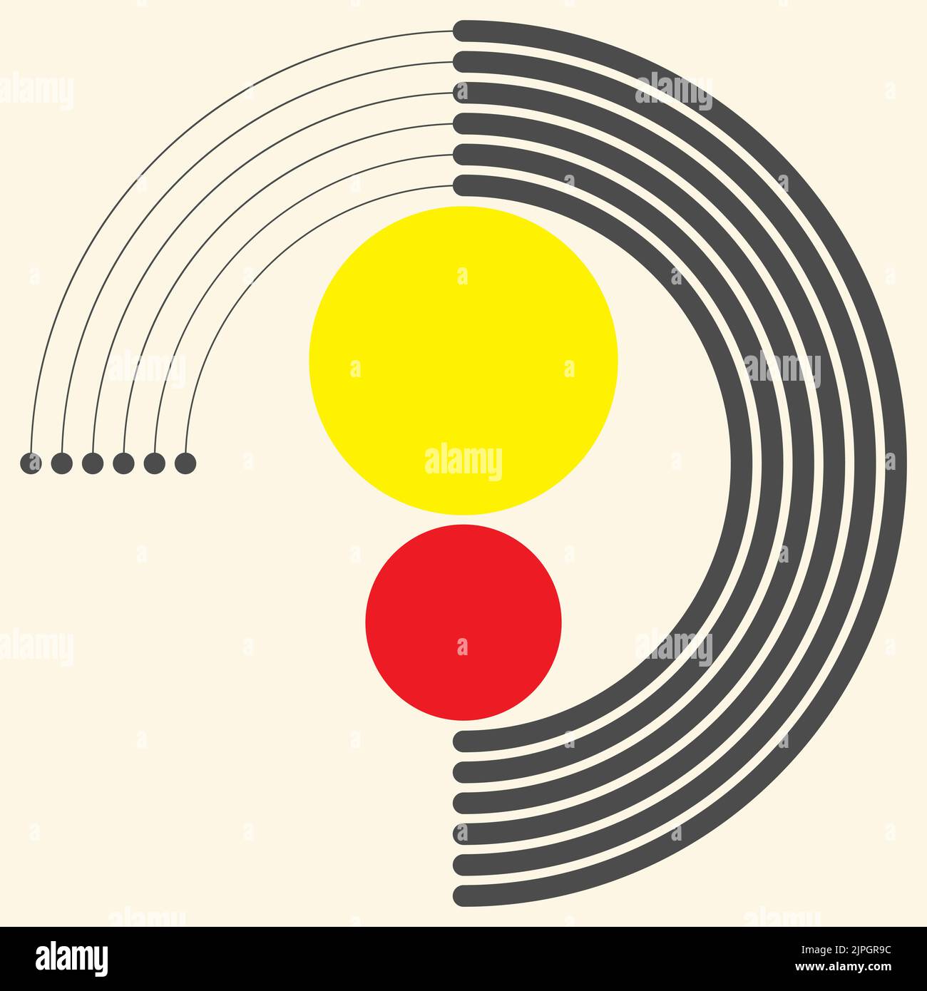 Geometric graphic design simple yellow and red gradient pattern hi-res ...