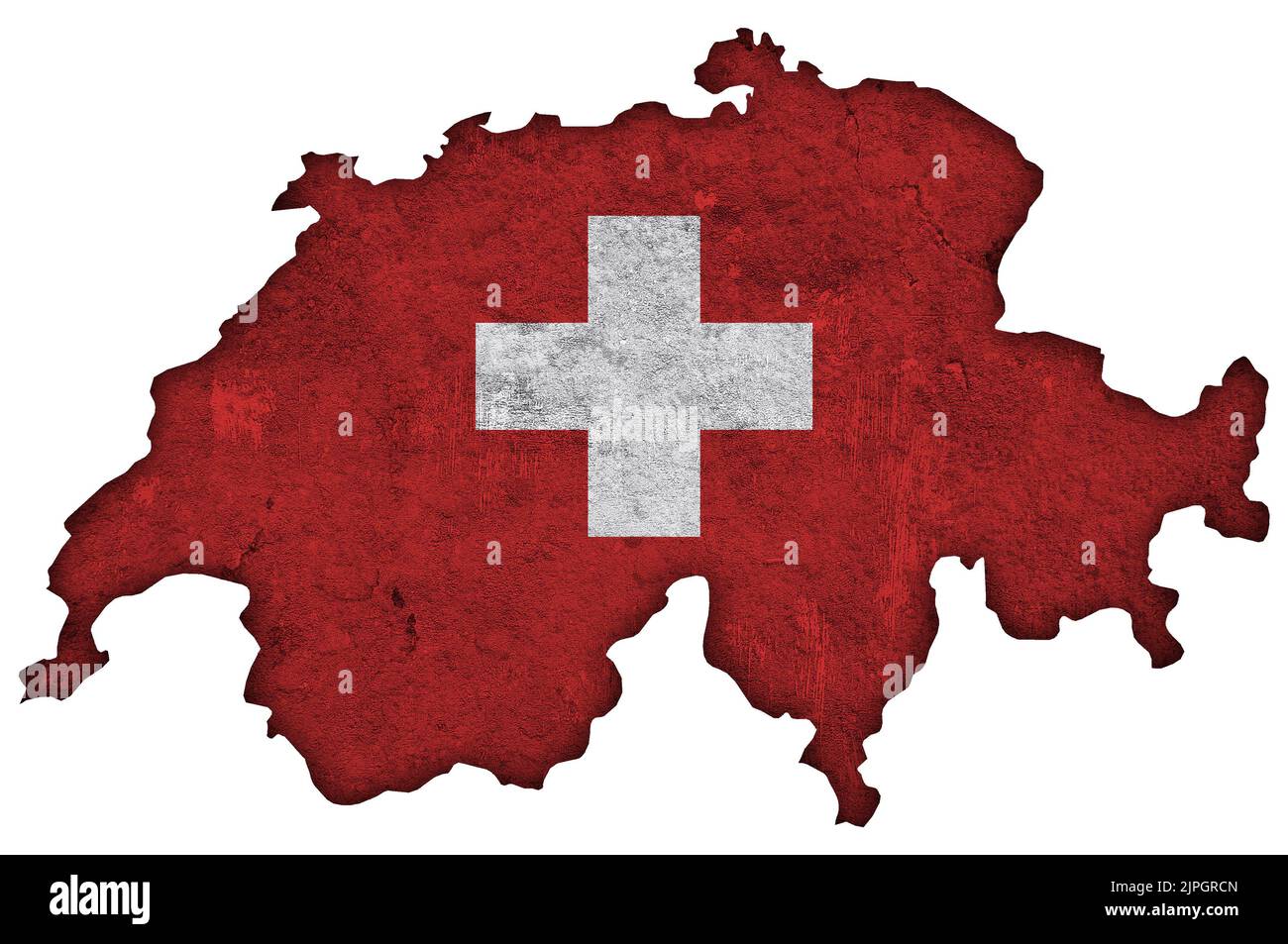 Switzerland map national map Cut Out Stock Images & Pictures - Alamy