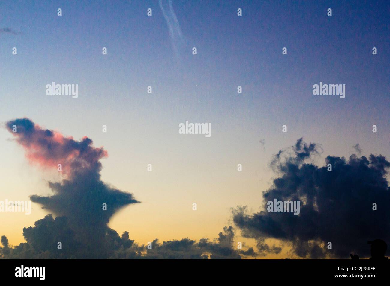 Morning Rocket Launch, August 4, 2022 Cape Canaveral, Florida Stock ...