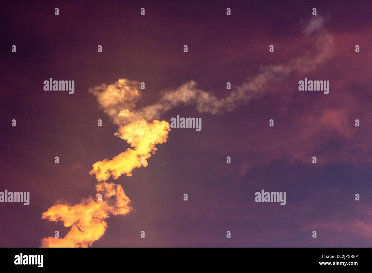 Morning Rocket Launch, August 4, 2022 Cape Canaveral, Florida Stock ...