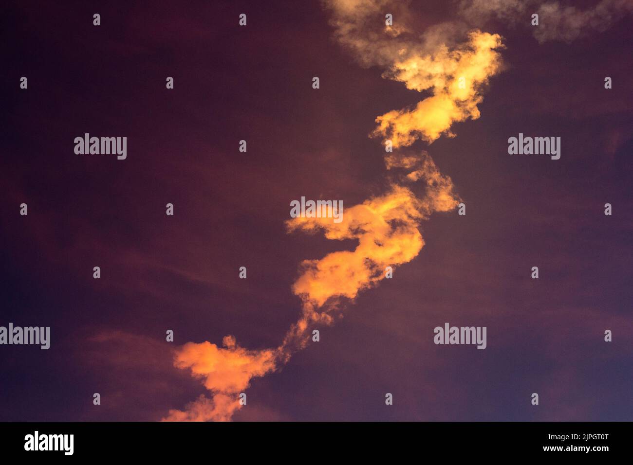 Morning Rocket Launch, August 4, 2022 Cape Canaveral, Florida Stock ...