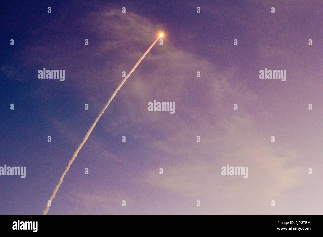 Morning Rocket Launch, August 4, 2022 Cape Canaveral, Florida Stock ...