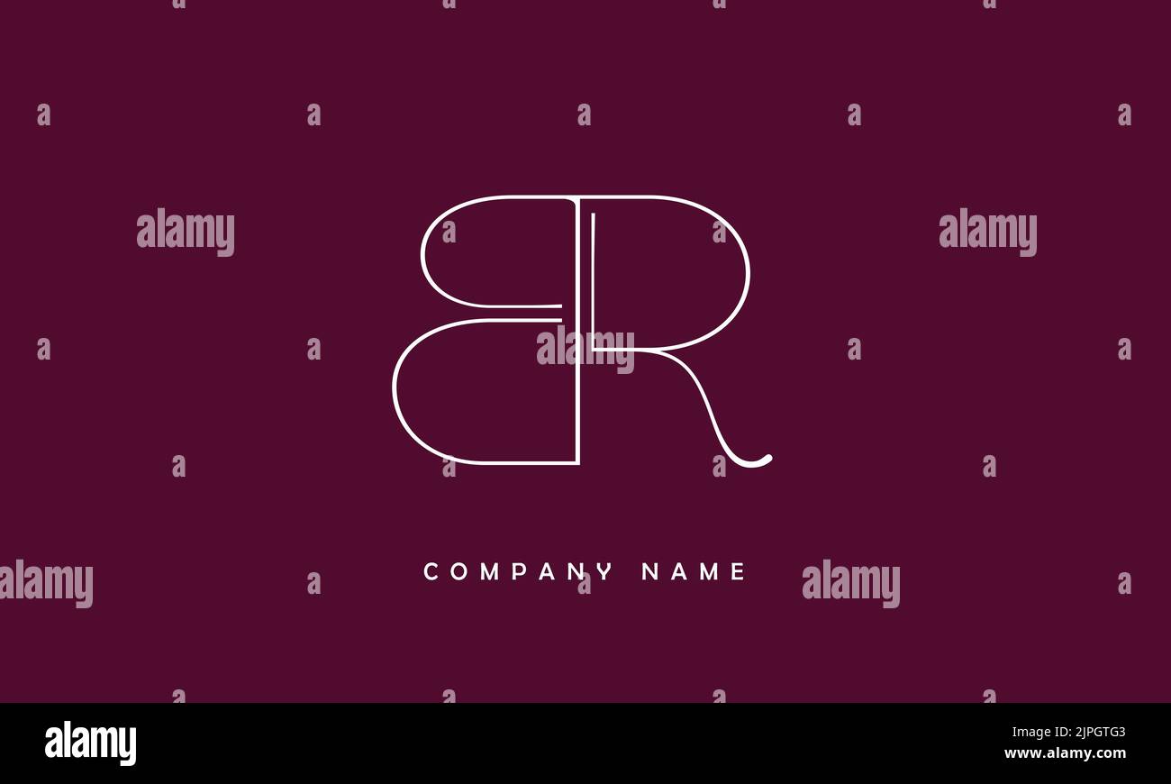 BR, RB Abstract Letters Logo Monogram Stock Vector Image & Art - Alamy