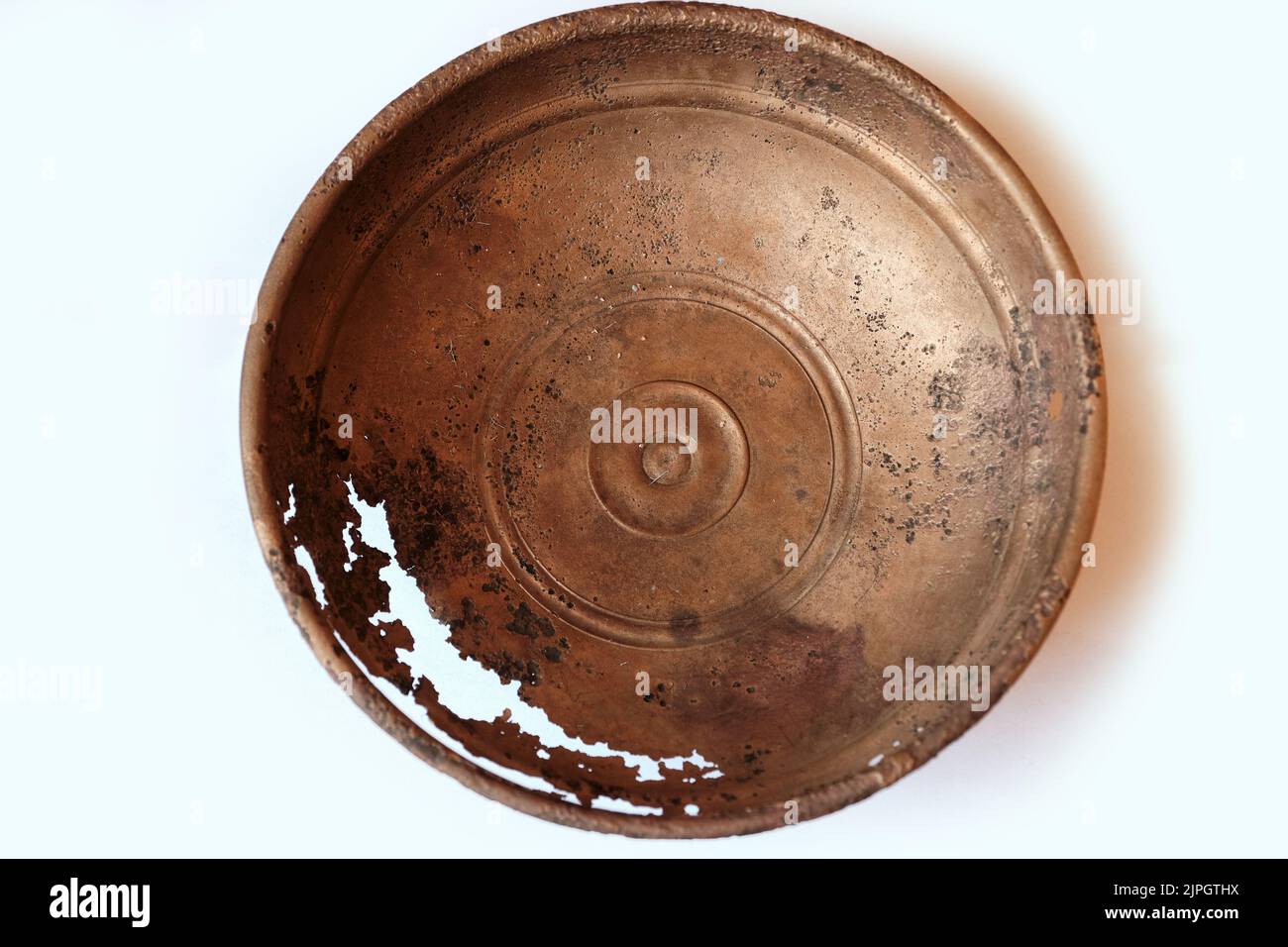 Bronze bowl of Roman Time. Accompanying inventory from burial Stock ...