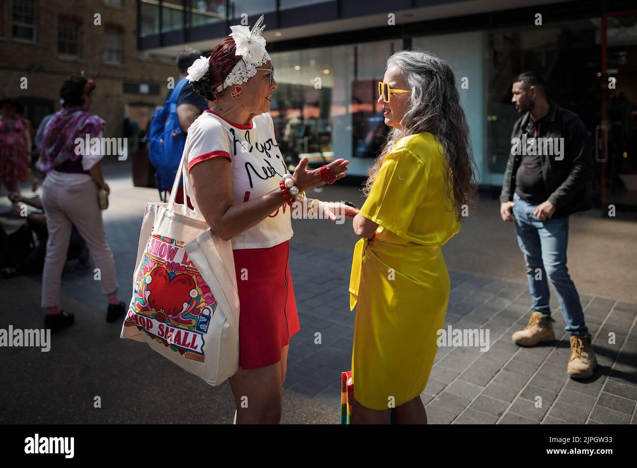 London, UK. 18th August 2022. London Colour Walk at Old Spitalfields ...