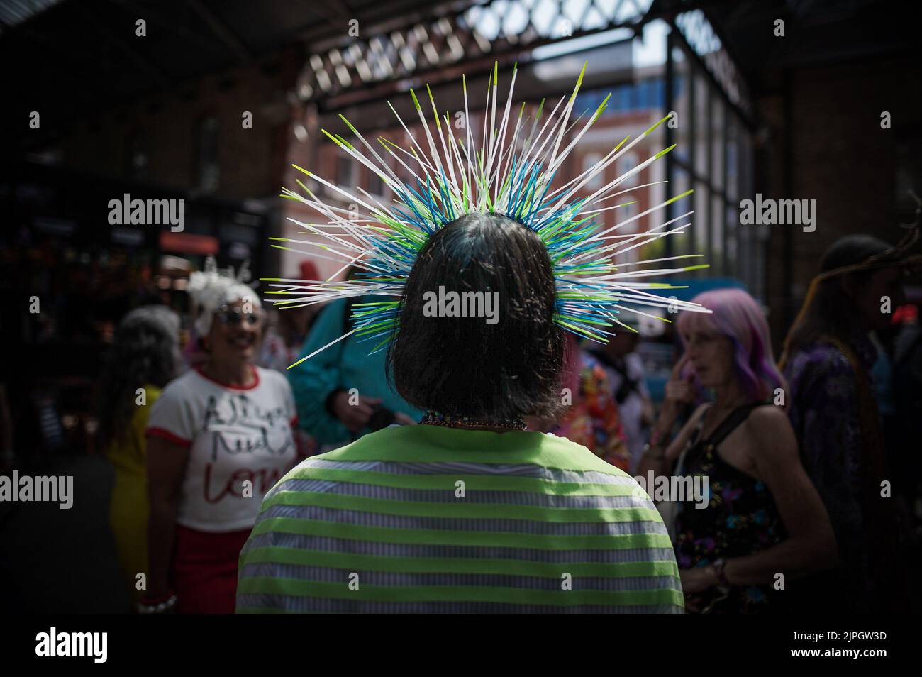 London, UK. 18th August 2022. London Colour Walk at Old Spitalfields ...