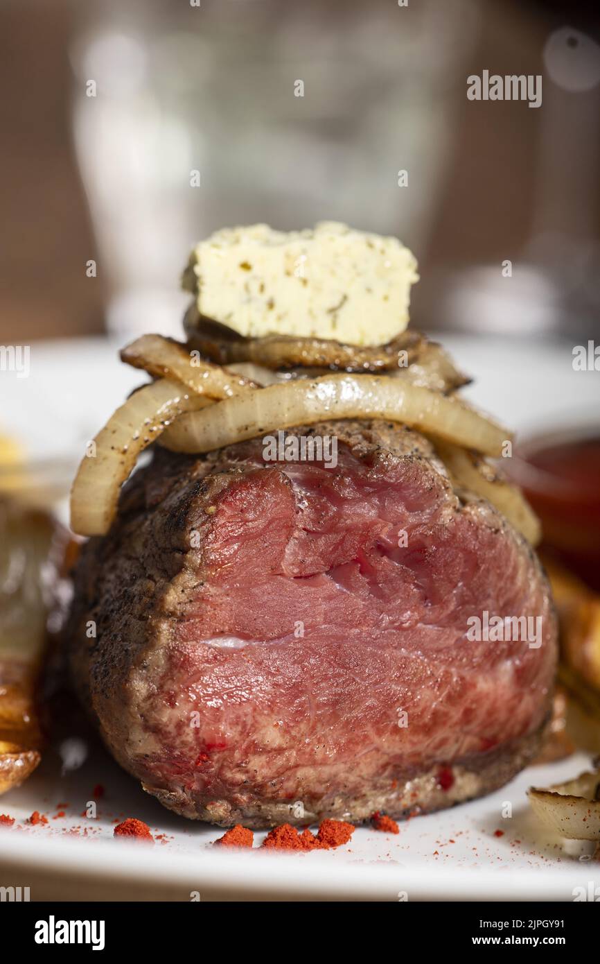 onions, herb butter, beef fillet, onion, herb butters, beef fillets ...