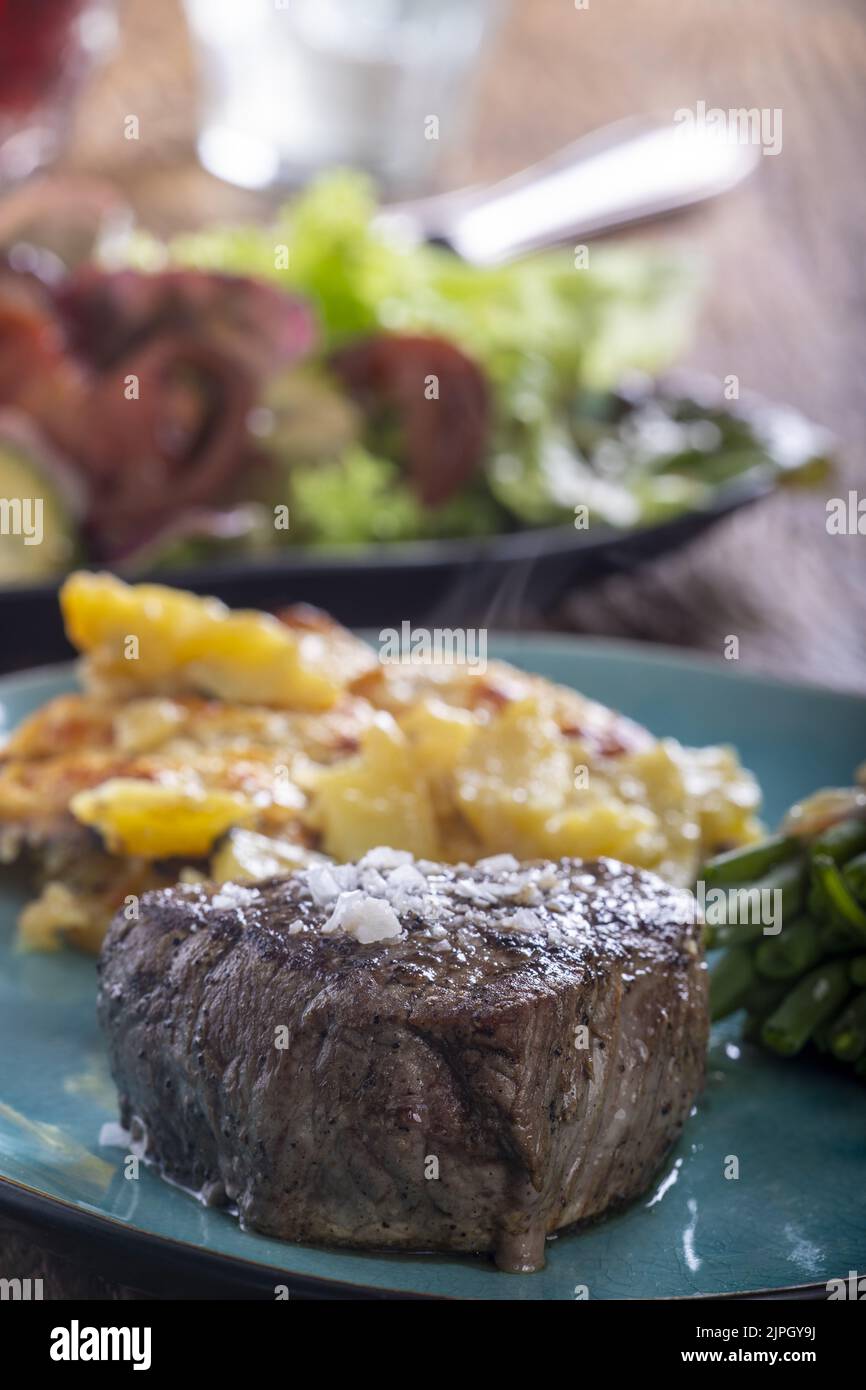 dinner, beef fillet, dinners, beef fillets, filet, steak Stock Photo ...