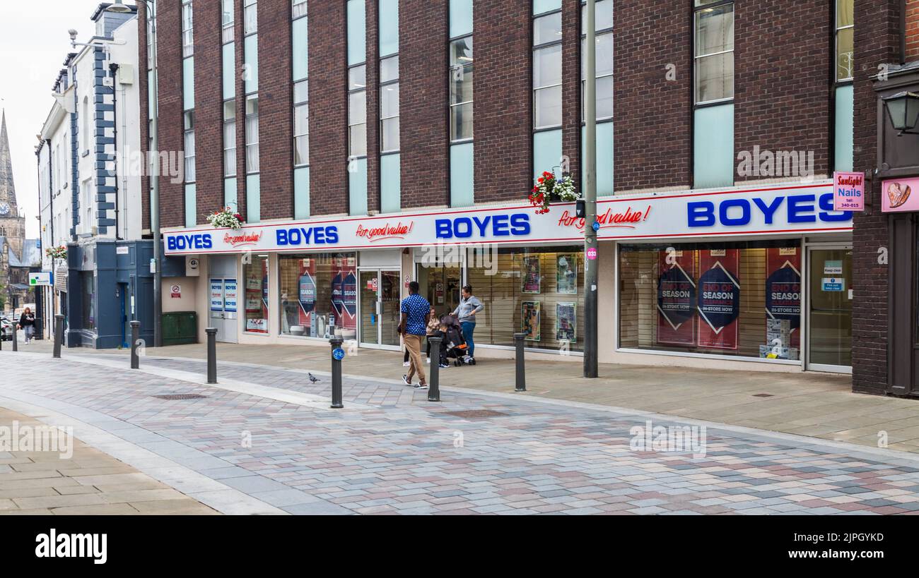Boyes Department store in Darlington,England,UK.Level up.Levelling up ...
