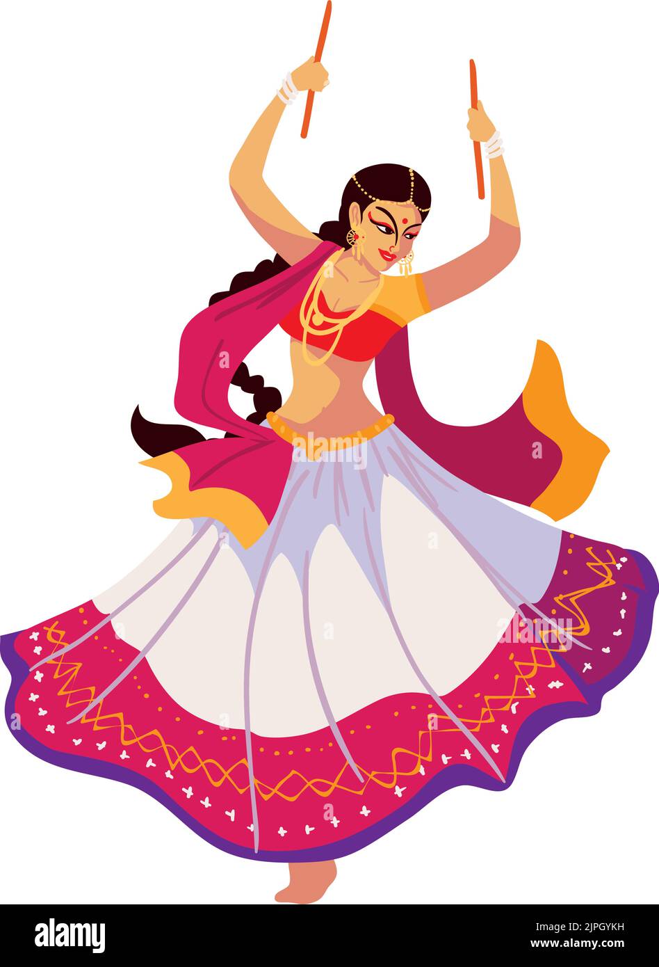 indian woman dancing Stock Vector Image & Art - Alamy