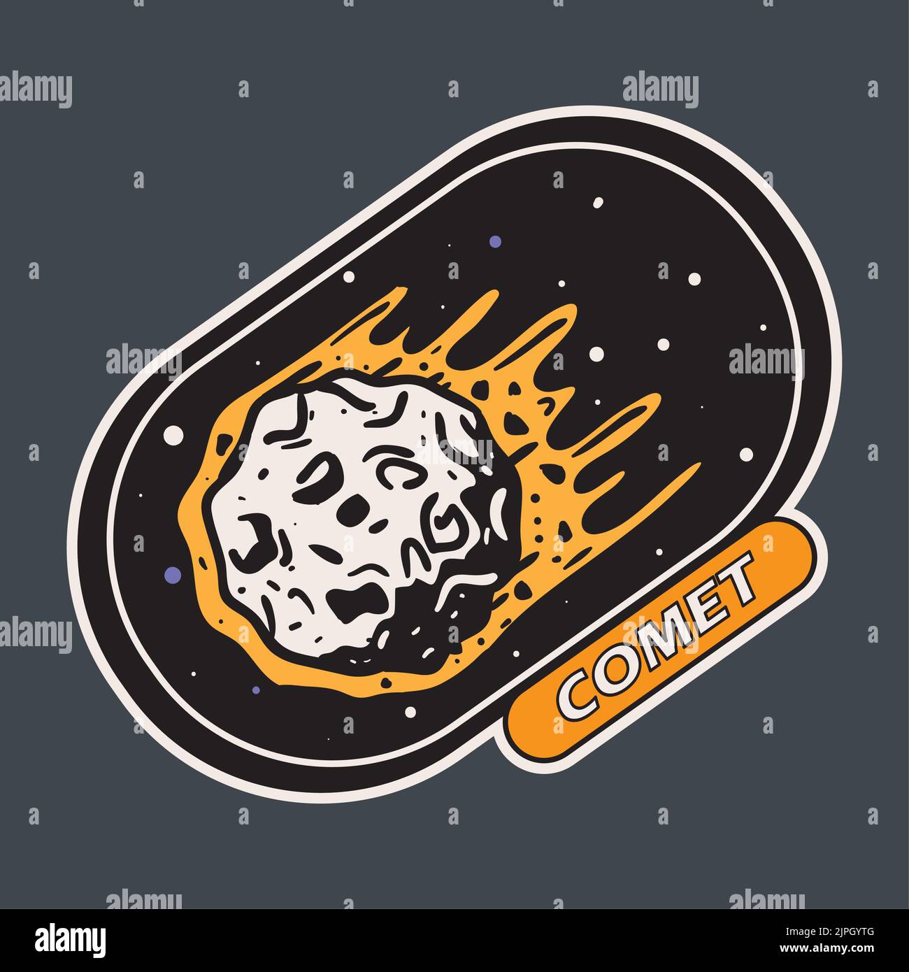space comet retro Stock Vector Image & Art - Alamy