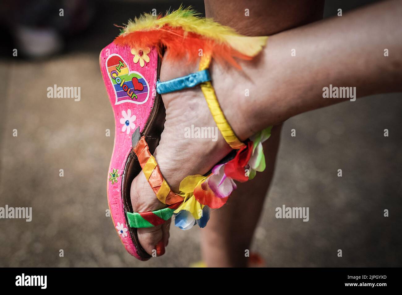London, UK. 18th August 2022. London Colour Walk at Old Spitalfields ...