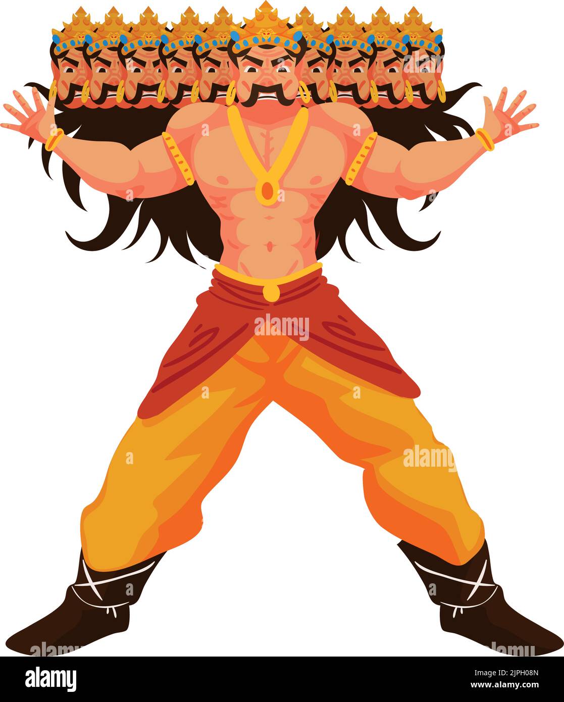 ravana hindu warrior Stock Vector Image & Art - Alamy