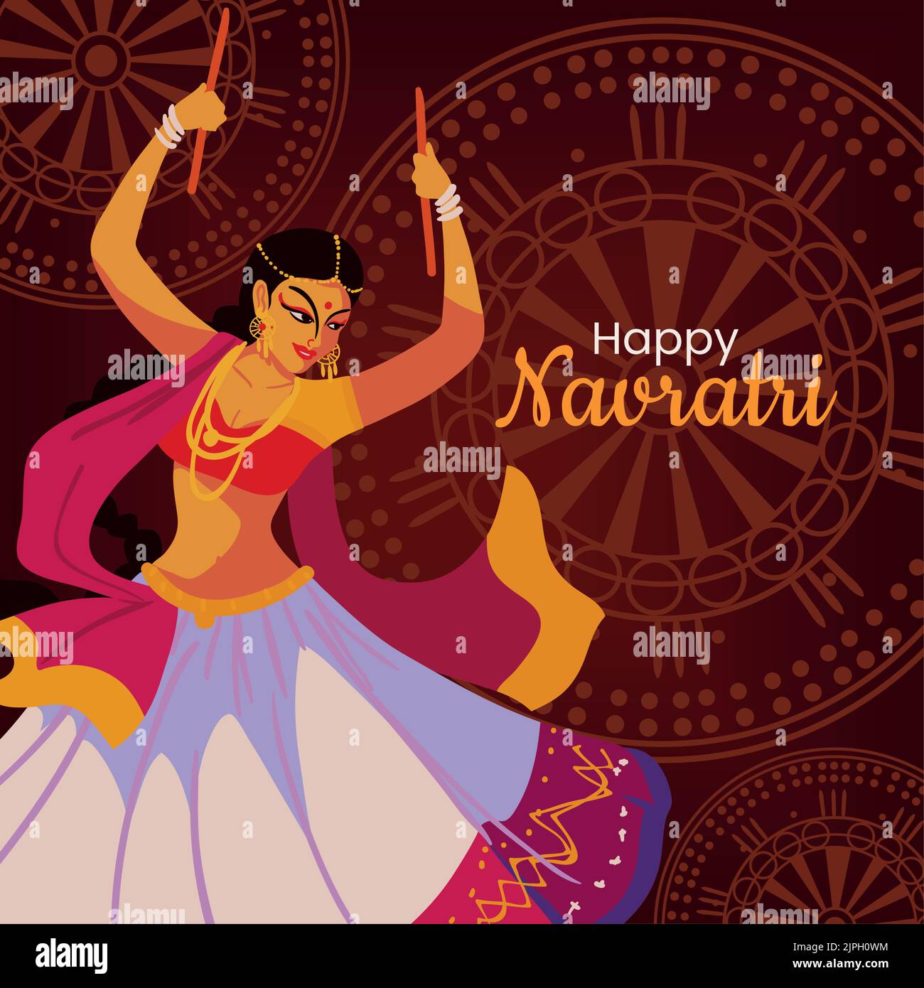 Happy Navratri, celebration Stock Vector Image & Art - Alamy
