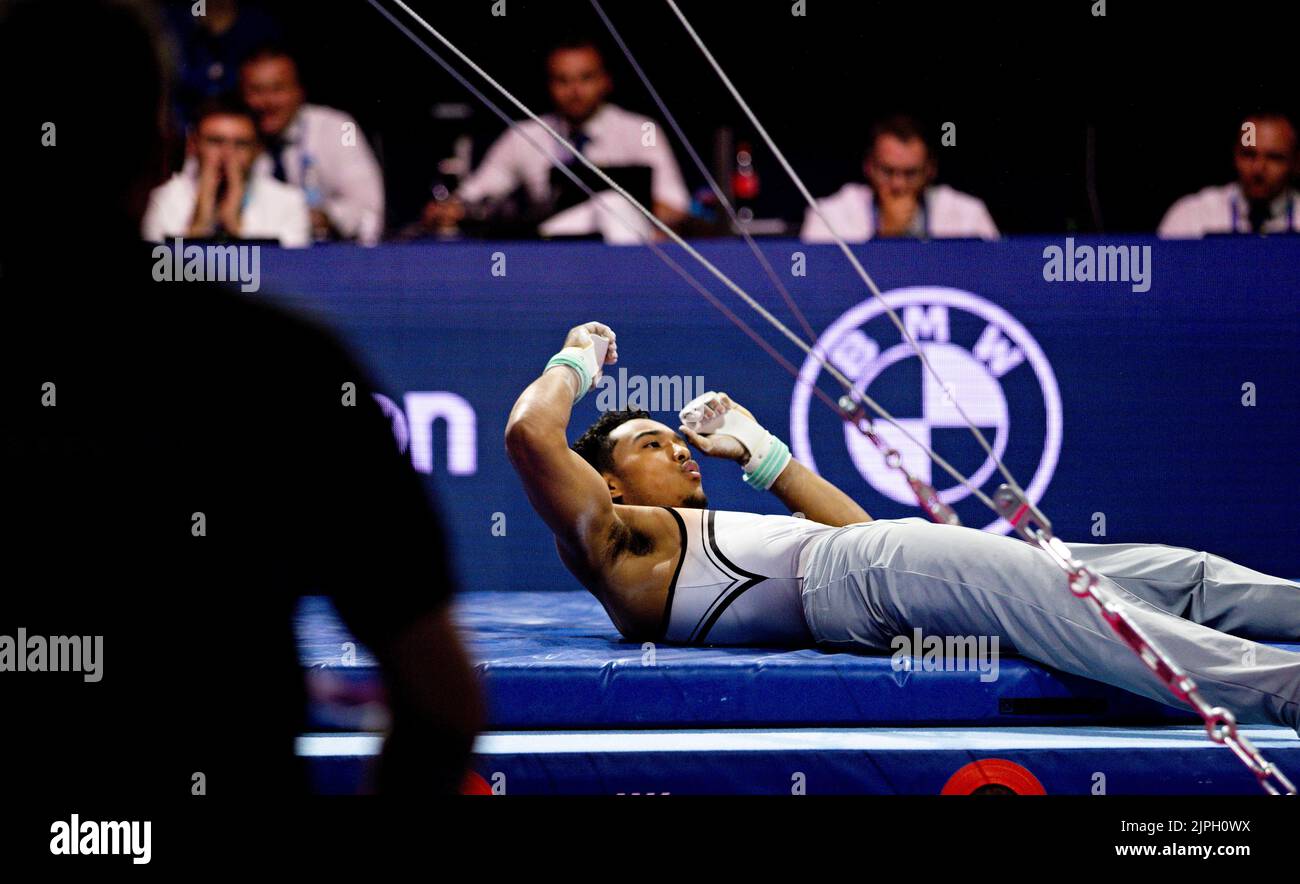 Munich, Germany. 18th Aug, 2022. MUNICH - Yazz Ramsahai in action during qualifying men's ...