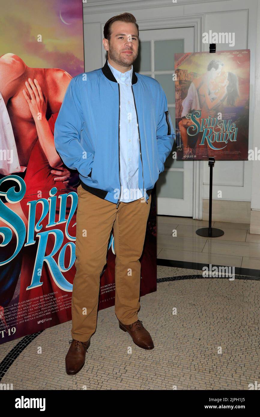 Los Angeles, CA. 17th Aug, 2022. Scott Evans at arrivals for SPIN ME ...