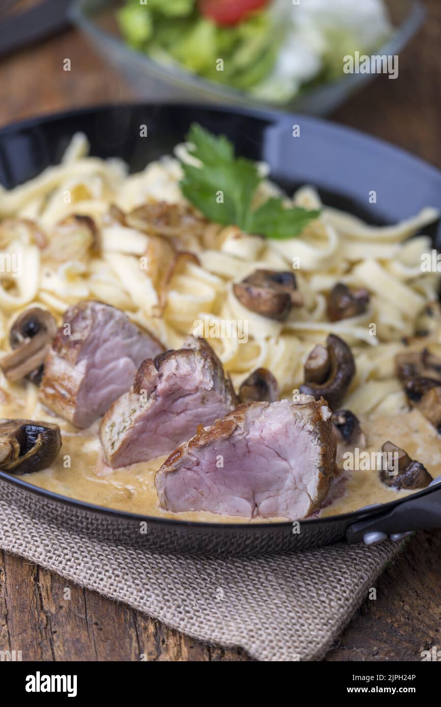 spaetzle, swabian cuisine, fillet of pork, spaetzles, german cuisine ...