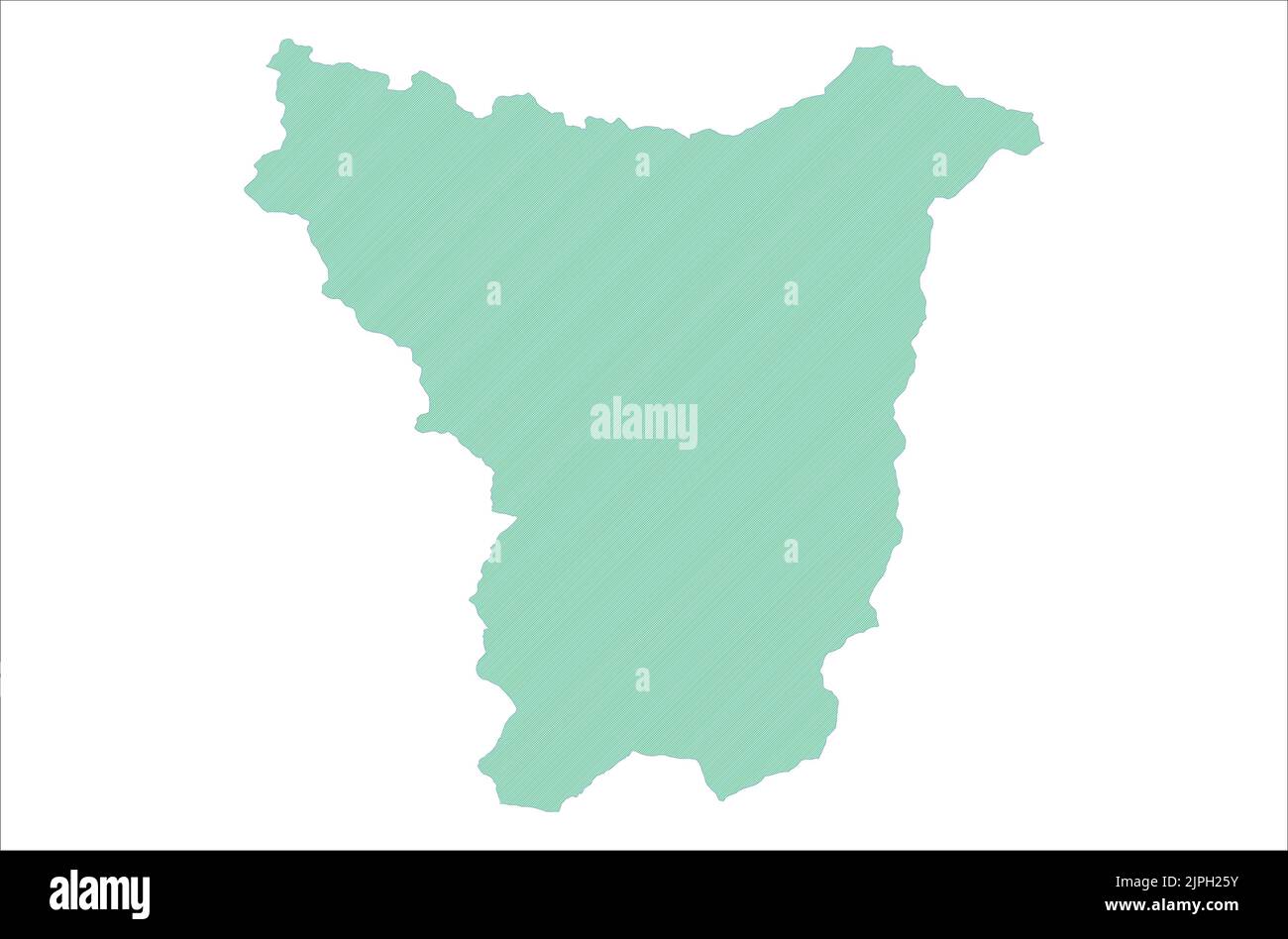 Monggar State of Bhutan vector map illustration , Monggar Detailed ...