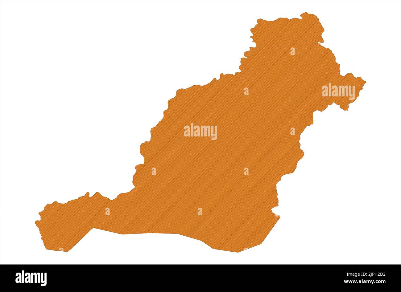 Paro state of Bhutan Vector map illustration on white background ...