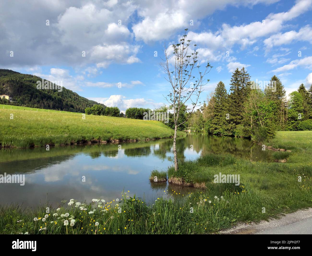 landscape, river, inn, landscapes, rural, rural scene, scene, scenery ...