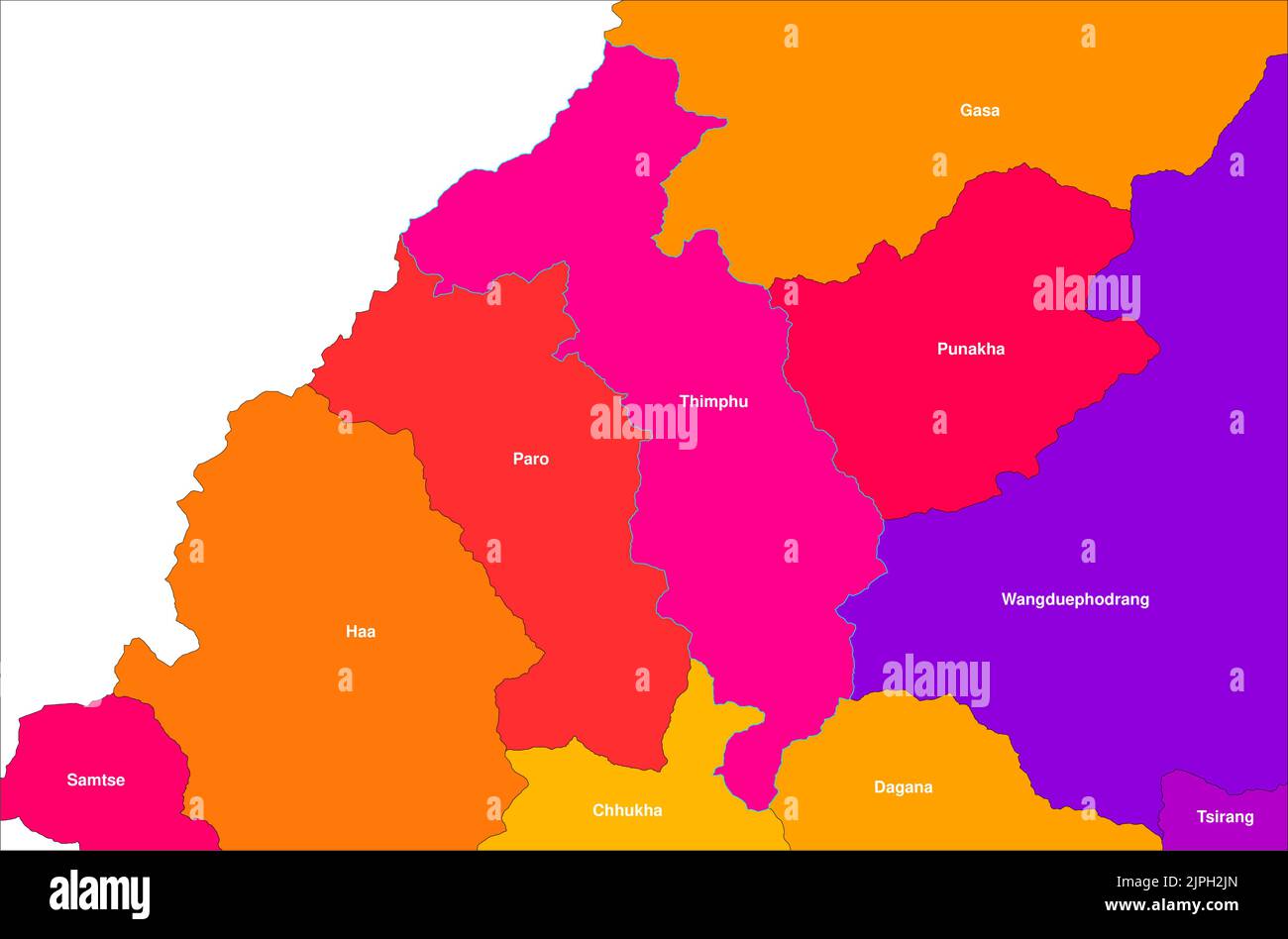 Thimpu map hi-res stock photography and images - Alamy