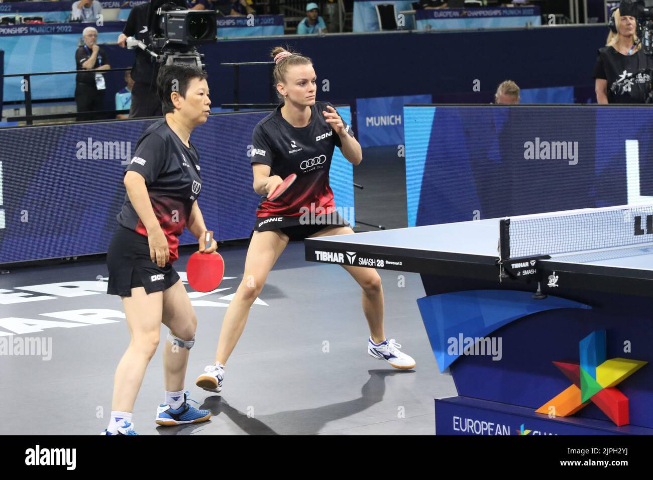 MUNICH, Germany, 18. AUGUST 2022: TABLE TENNIS - Day 8 - European Championships Munich 2022 ...