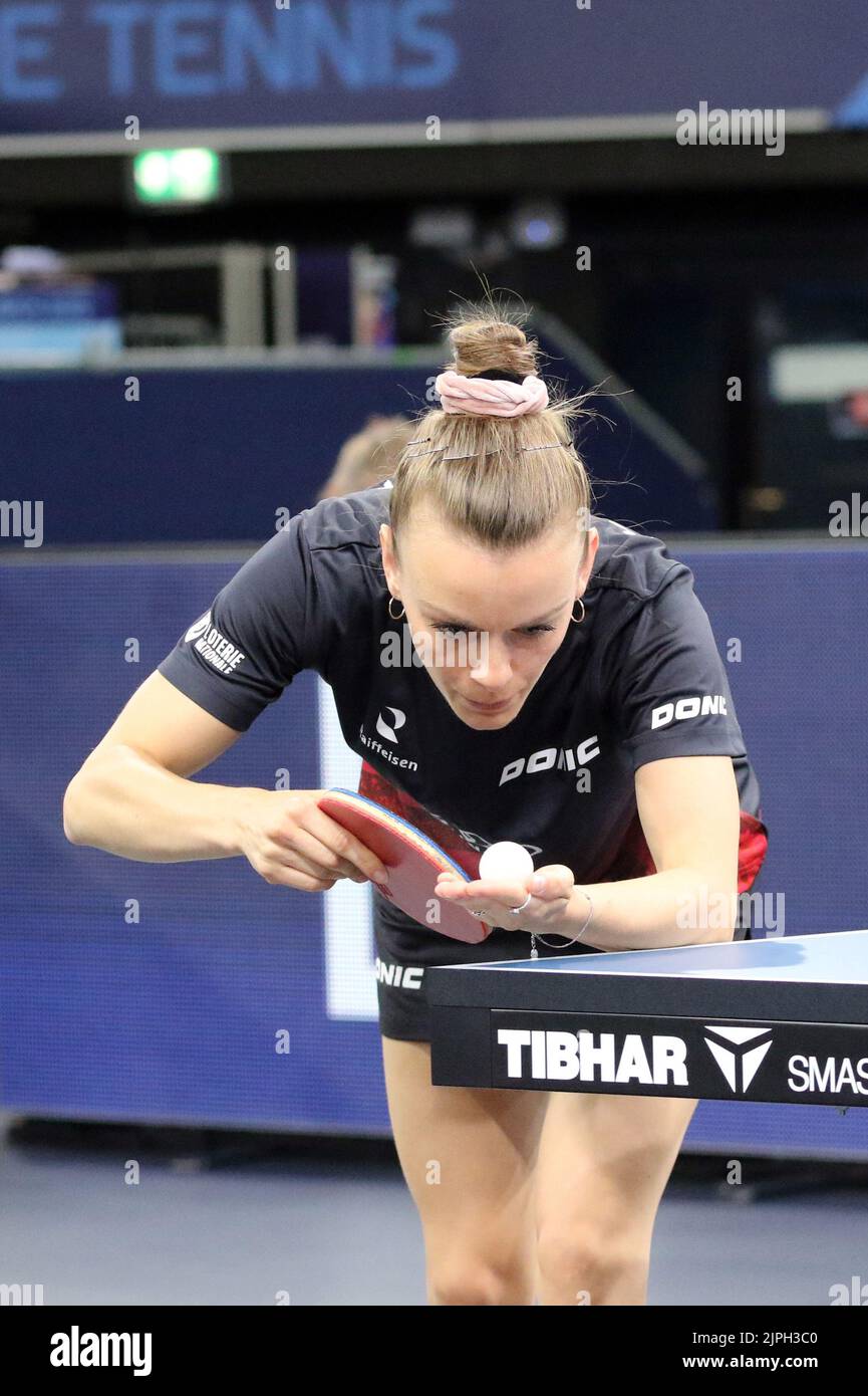 Munich, Germany . 18th Aug, 2022. MUNICH, Germany., . TABLE TENNIS ...
