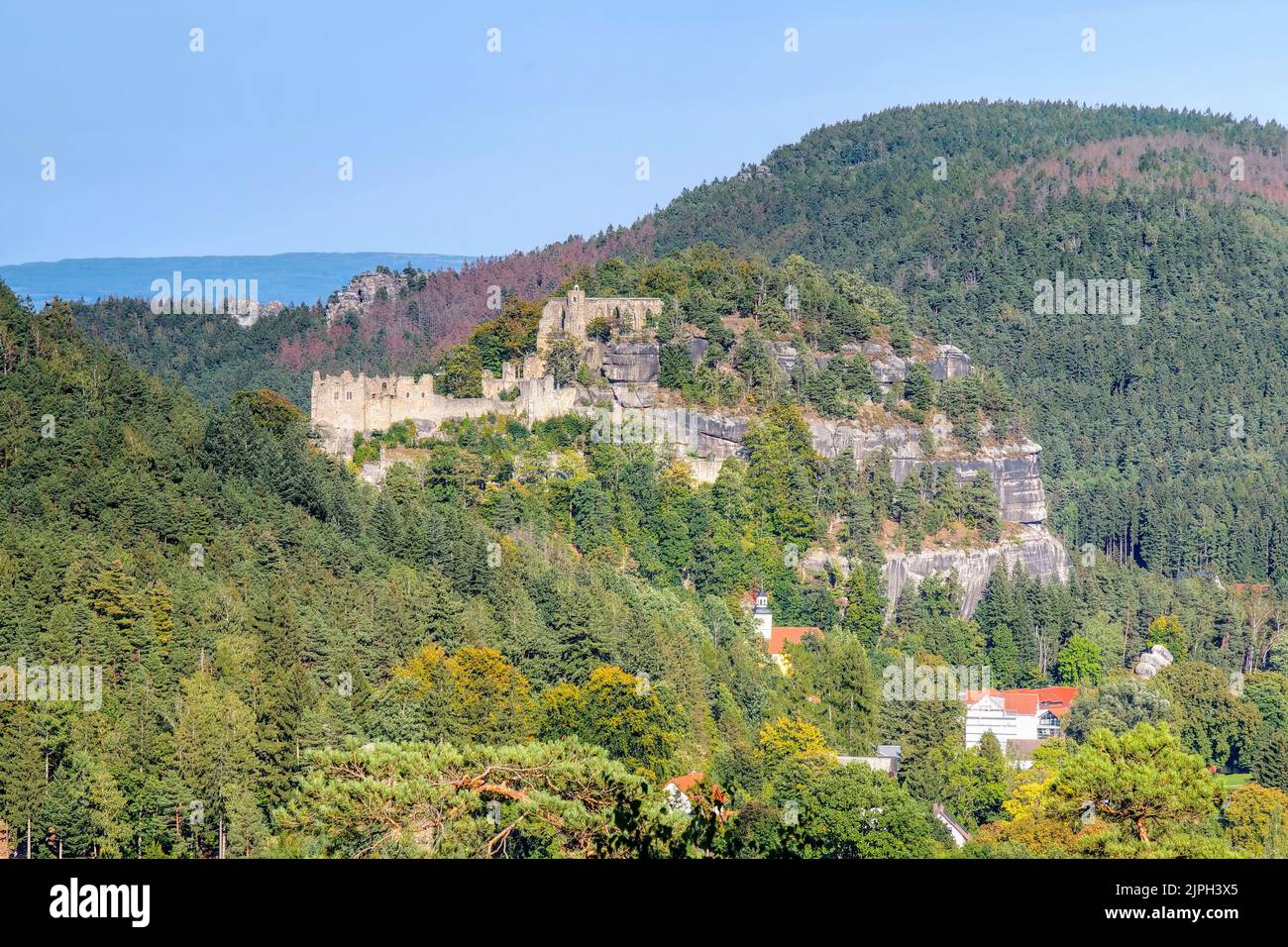 ruins, monastery ruin, oybin castle, ruin, castle oybins Stock Photo ...