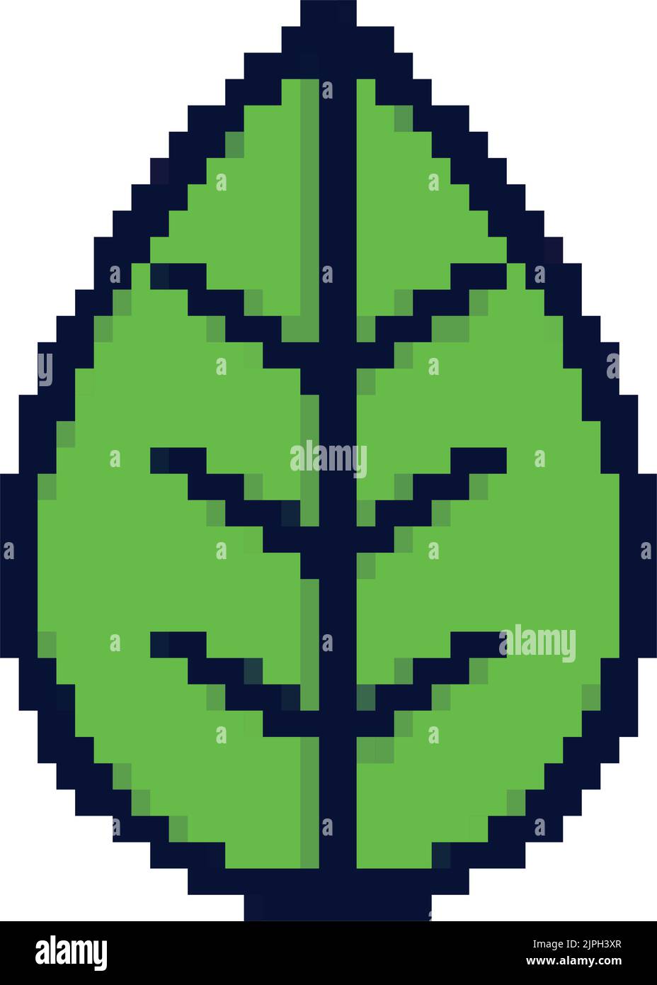 leaf pixel art Stock Vector Image & Art - Alamy