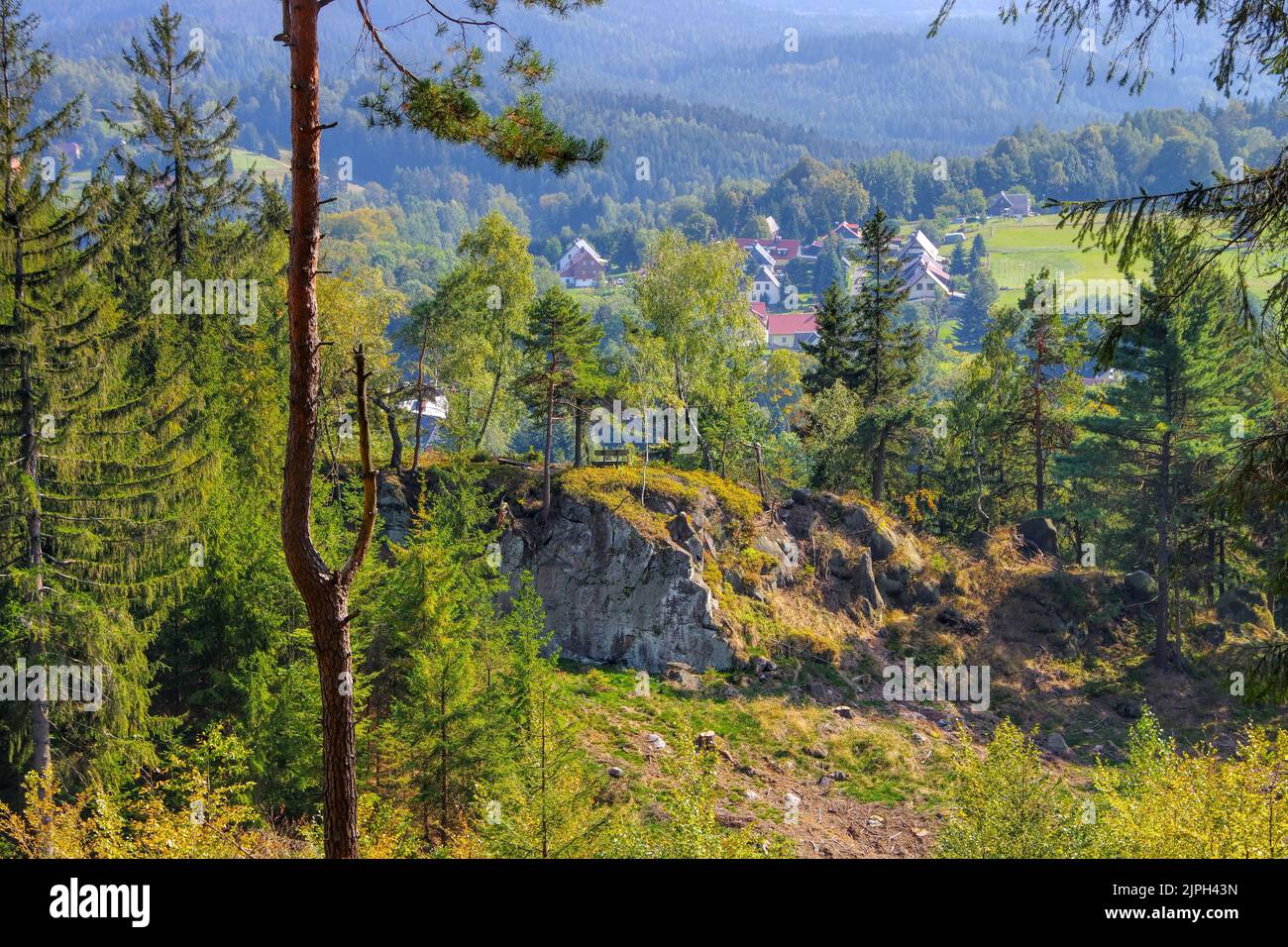 zittauer gebirge, lückendorf, zittauer gebirges Stock Photo - Alamy