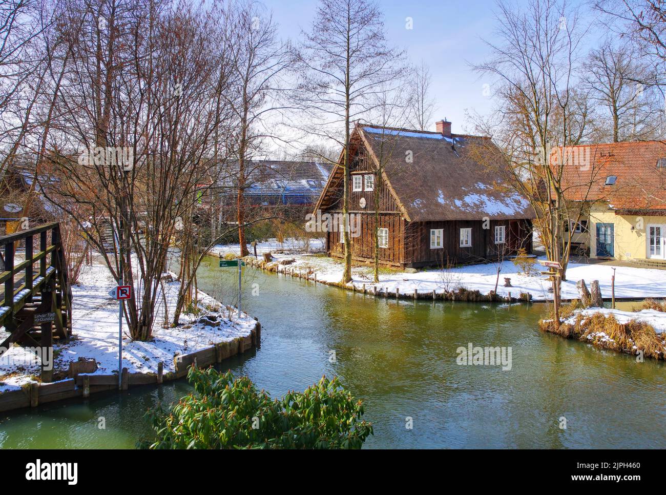 winter, spree forest, lehde, winters, spree forests Stock Photo - Alamy