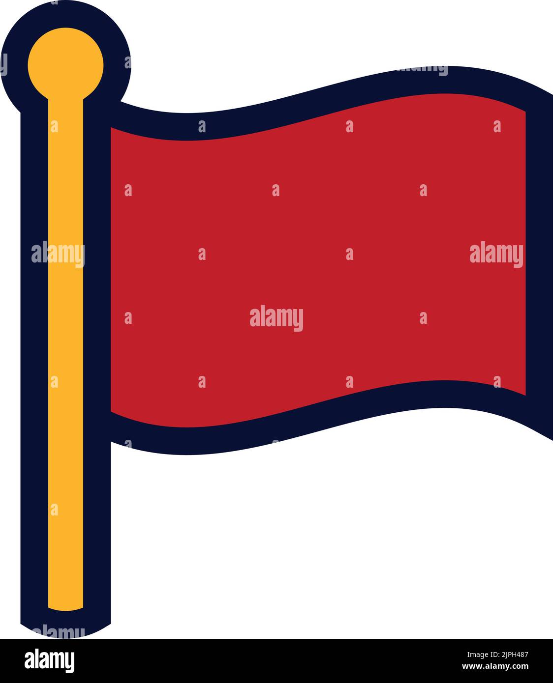 red flag cartoon Stock Vector Image & Art - Alamy