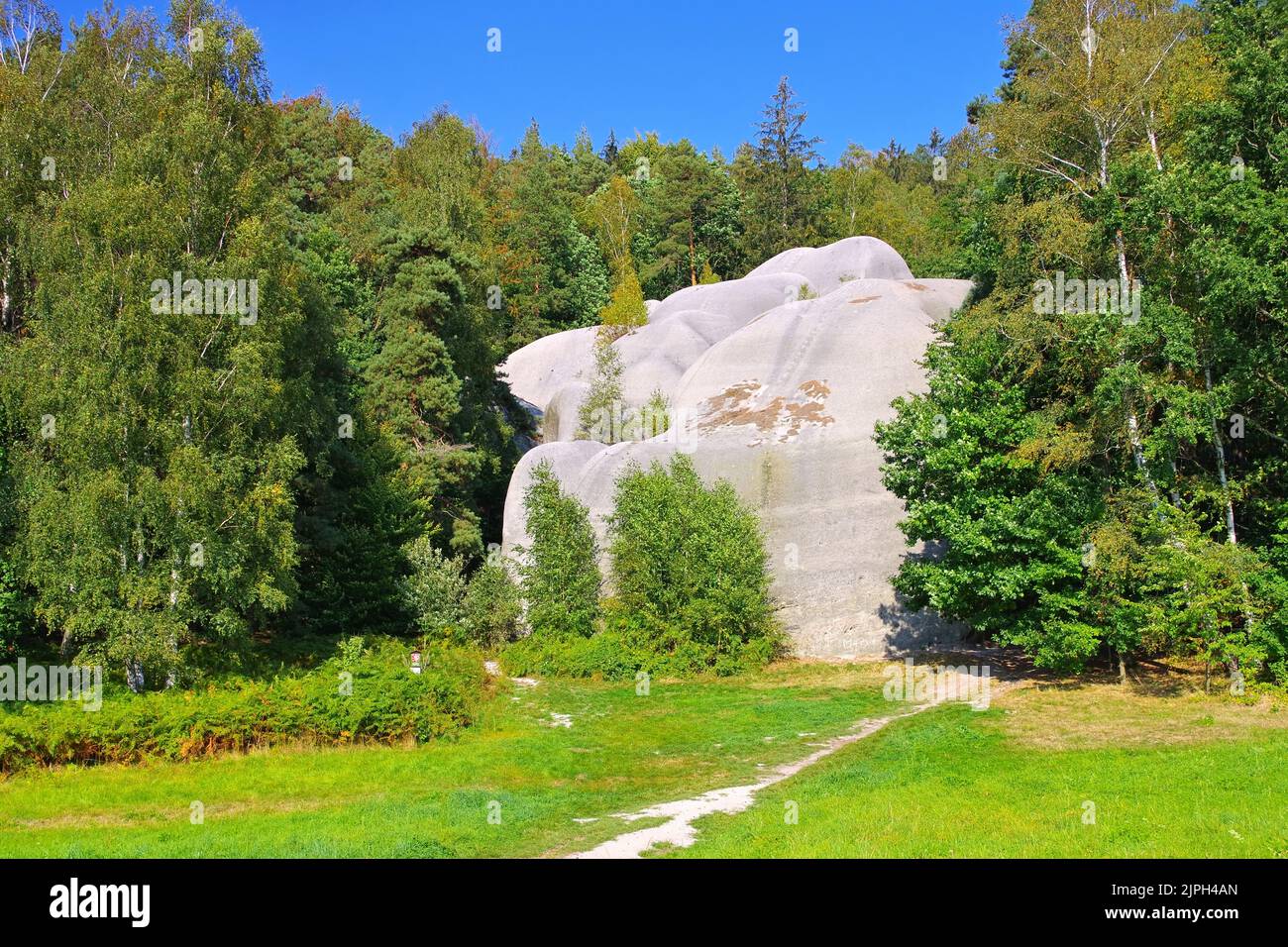 Bile kameny, Lusatian mountains Stock Photo - Alamy