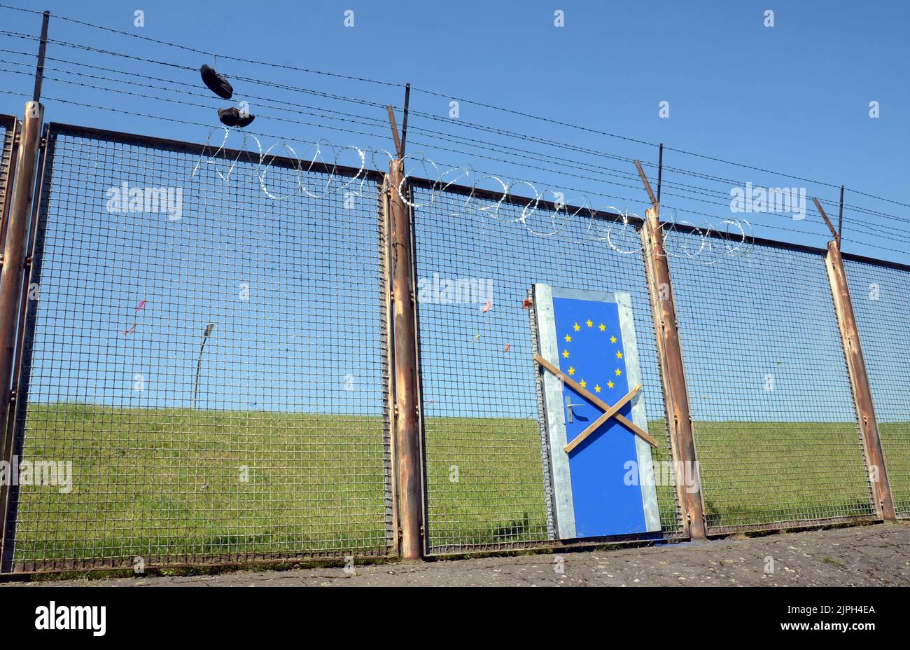 locked, european community, arrival, national border, abschottung ...