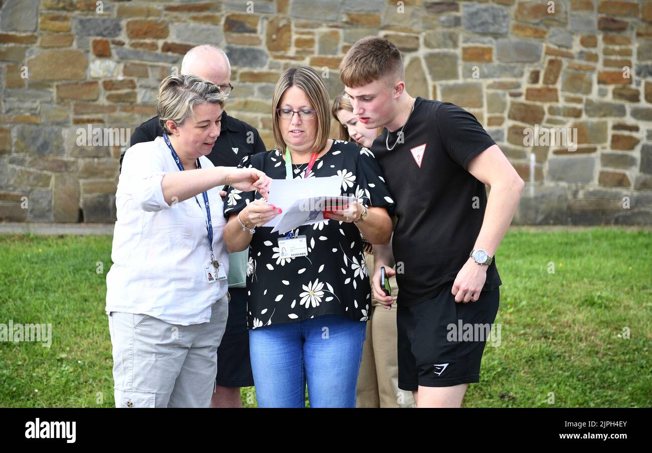 18th August 2022, Swansea, Wales. Swansea Gower College student Jack ...