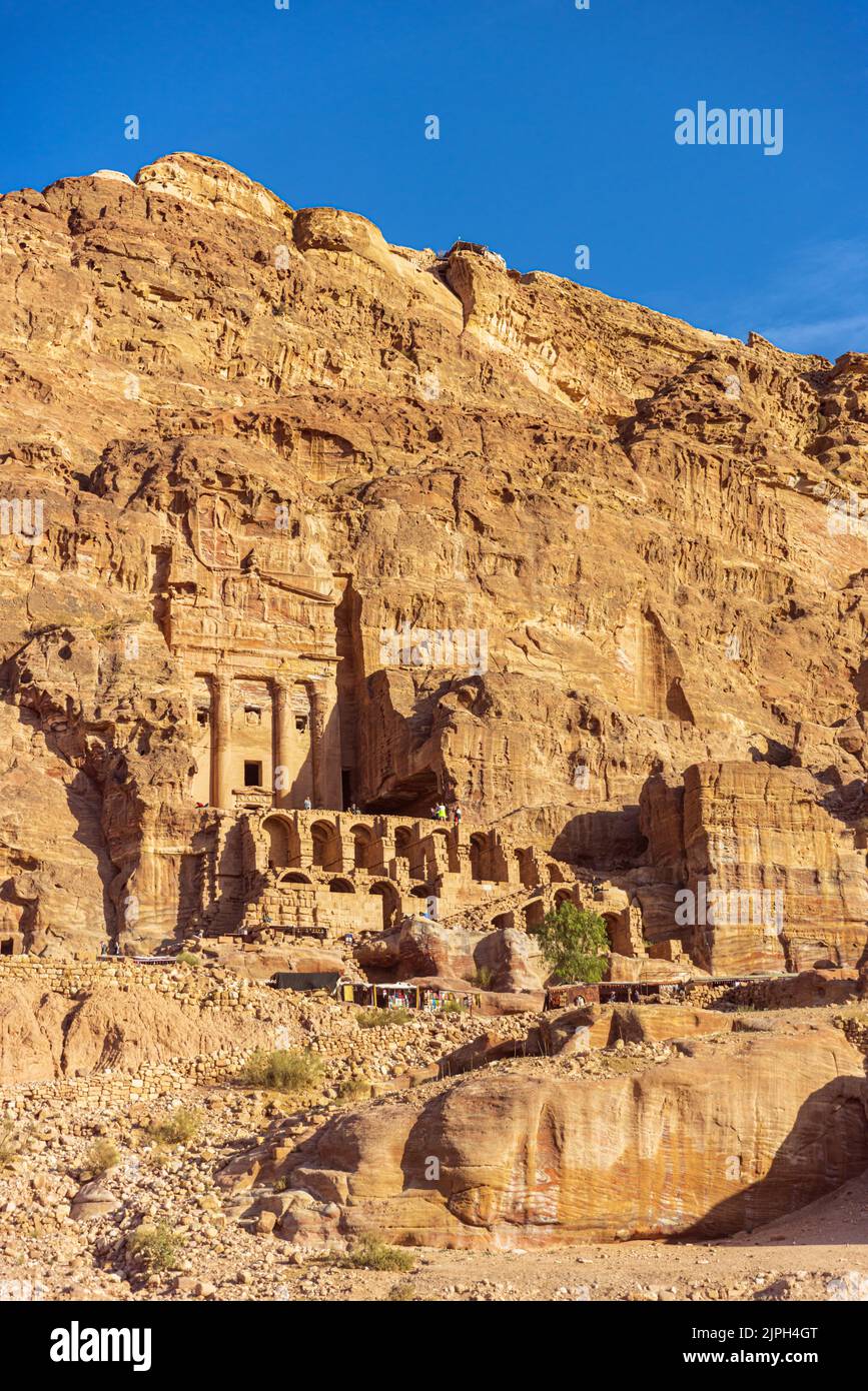 petra, jordan, grave temple, petras, jordans, grave temples Stock Photo ...