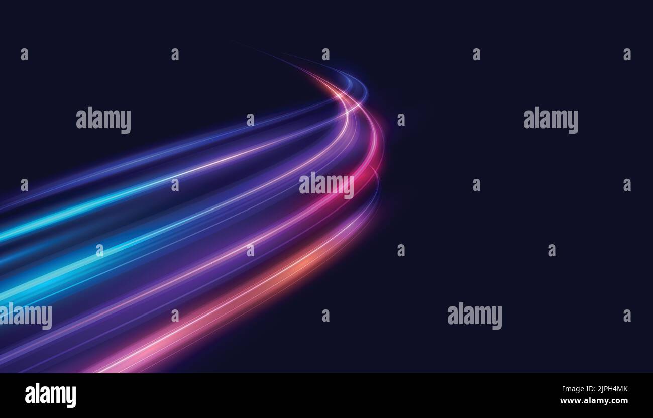 Modern abstract speed line background. Dynamic motion speed of light ...