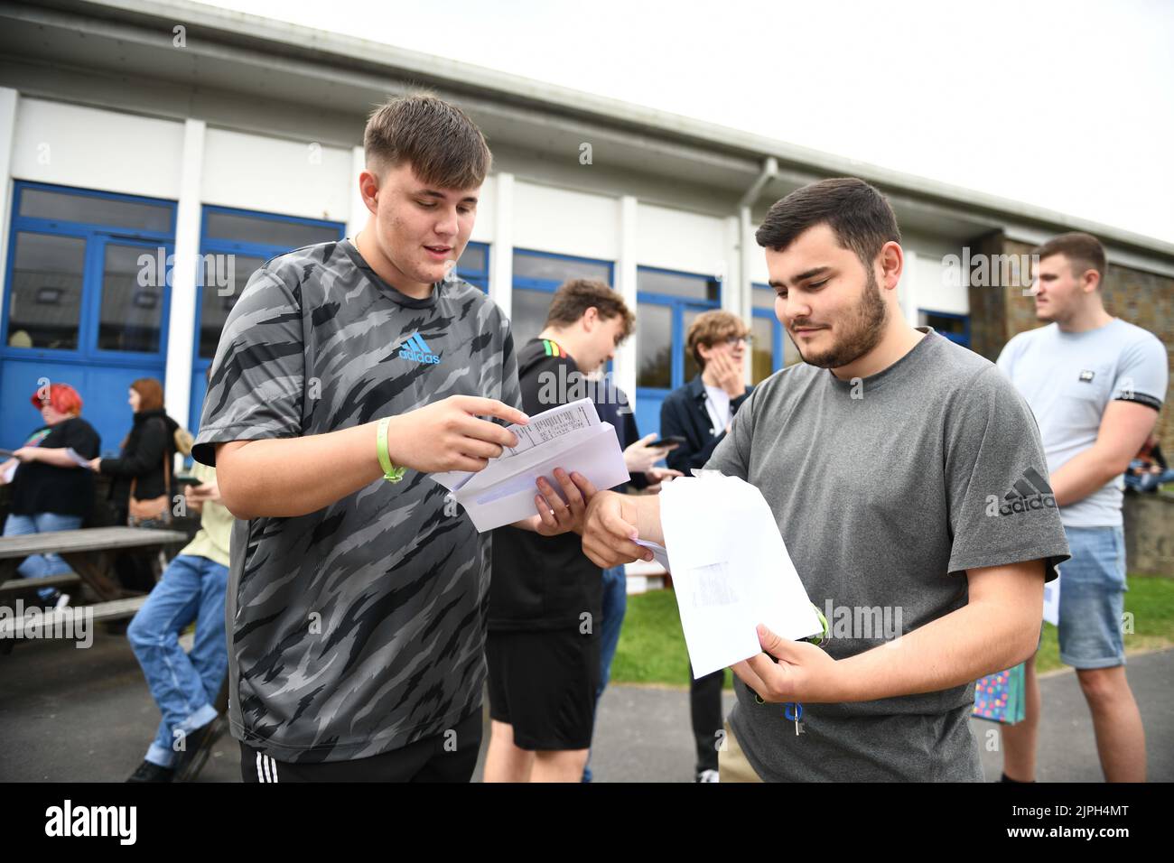 Gower College Swansea students Carwyn Bowen (left) and Samuel Lovering ...