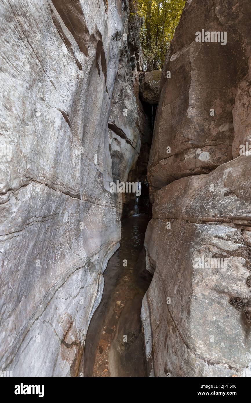 Natural water caves in Italy, no people are visible Stock Photo - Alamy