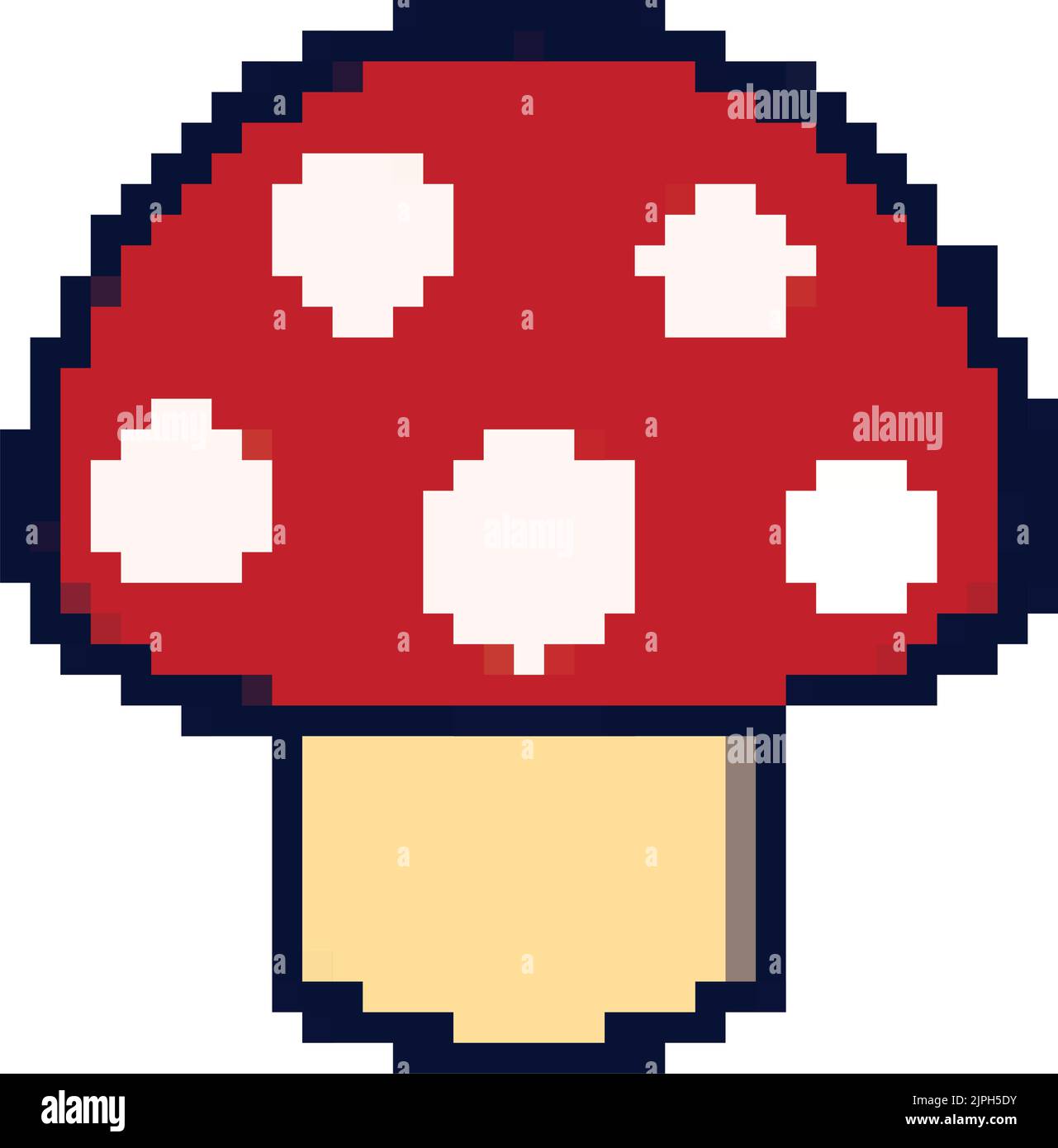 Mushroom Pixel Art Stock Vector Image And Art Alamy