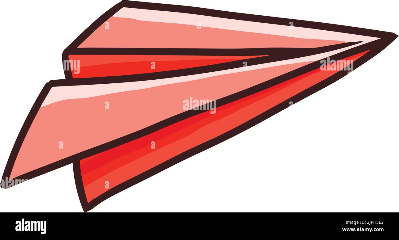 An illustration of graphically painted pink paper plane Stock Vector ...