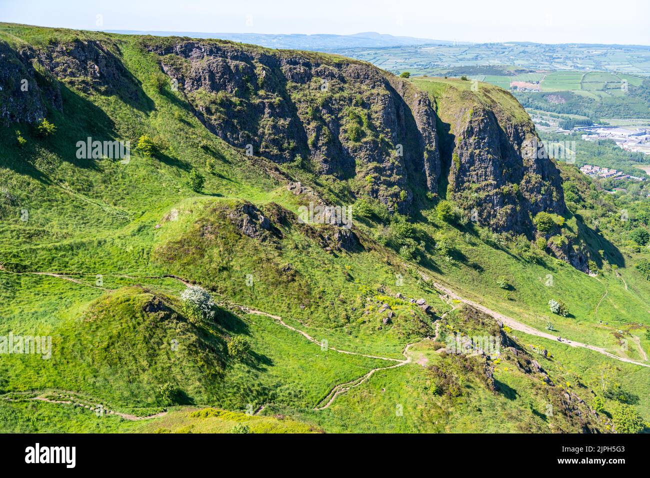 A view of Belfast from Cave Hill, in Northern Ireland, UK Stock Photo - Alamy